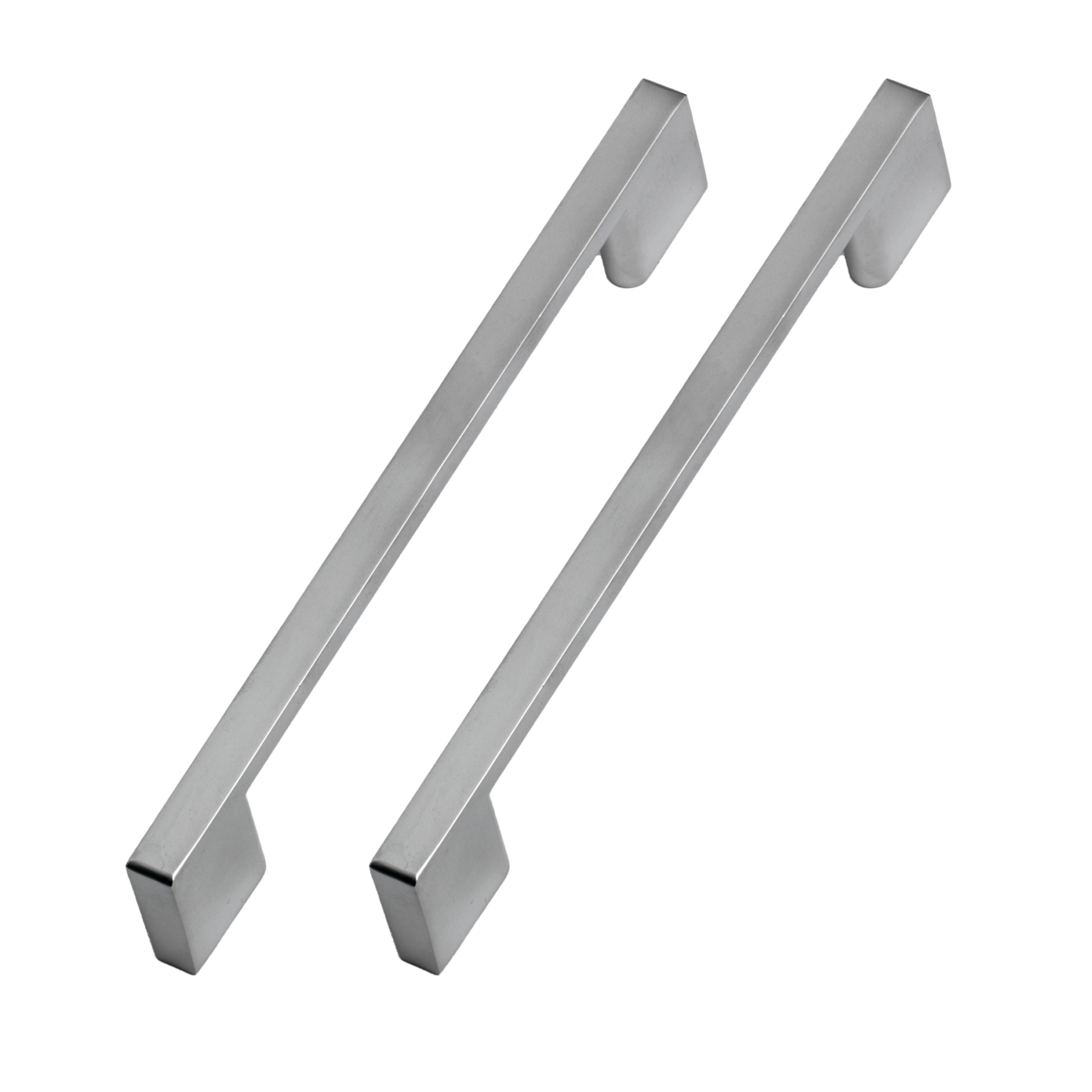 Stainless Steel Slim Square D Handle (Pack of 2) | Bedroom Kit